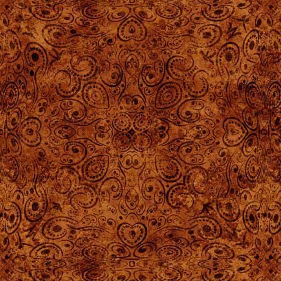 2600-30631-T RUNNING WILD RUST Quilt Fabric, Quilting Treasures, Fabric ...