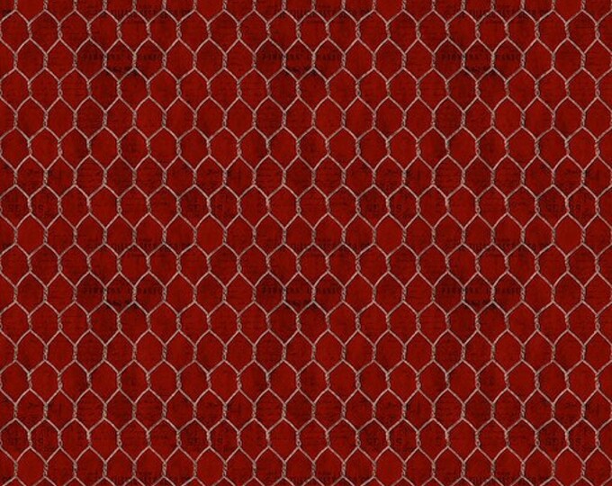 3023-39815-399 GARDEN GATE ROOSTERS Chicken Wire Quilt Fabric ...