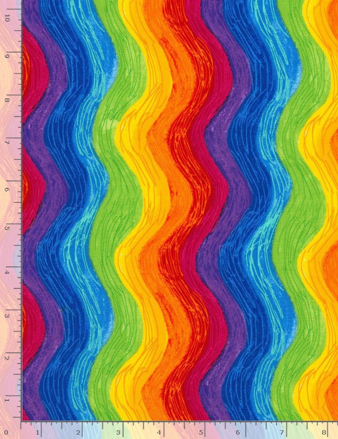 C6339 RAINBOW SQUIGGLE MULTI Quilt Fabric, Timeless Treasures, Fabric by the Yard - Etsy