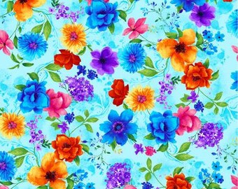 Night Bloom Fabric - Etsy