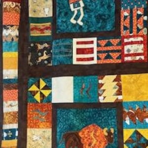 ECHOES OF THE Past Quilt Kit, 83" X 105" Pieced, Appliqued, and ...