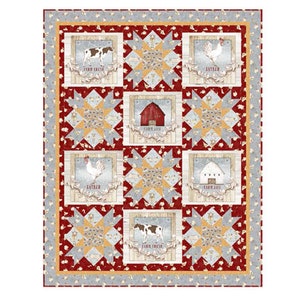 3891A FARM LIFE QUILT Kit, Quilting Treasures, Pattern by Pine Tree ...