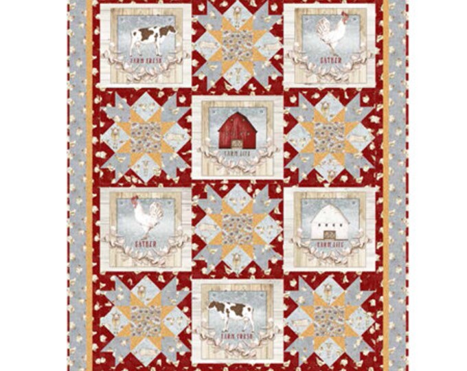 KIT20700 ON THE FARM Quilt Kit, Moda Fabrics, Stacy Iest Hsu Designer ...