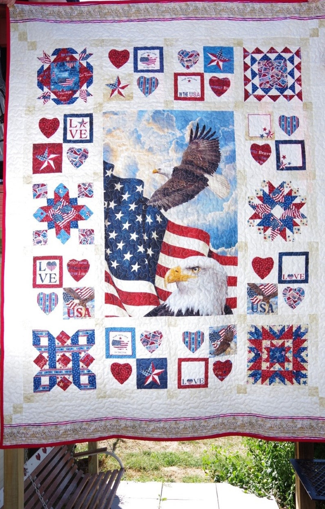 FOR THE BRAVE Quilt Kit, Northcott Fabrics Original Collection 'stars ...