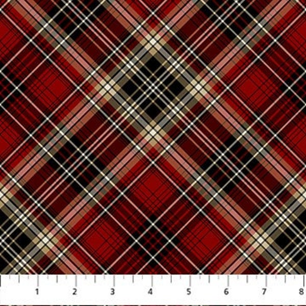 Red Plaid Fabric - Etsy