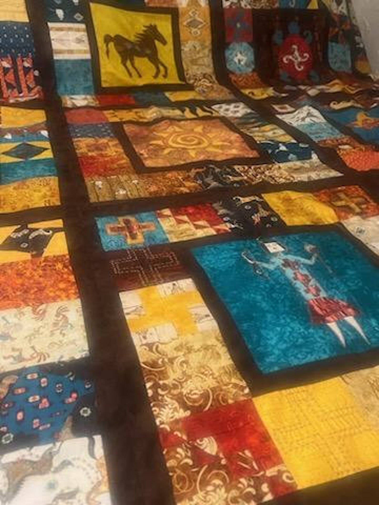 ECHOES OF THE Past Quilt Kit, 83" X 105" Pieced, Appliqued, and ...