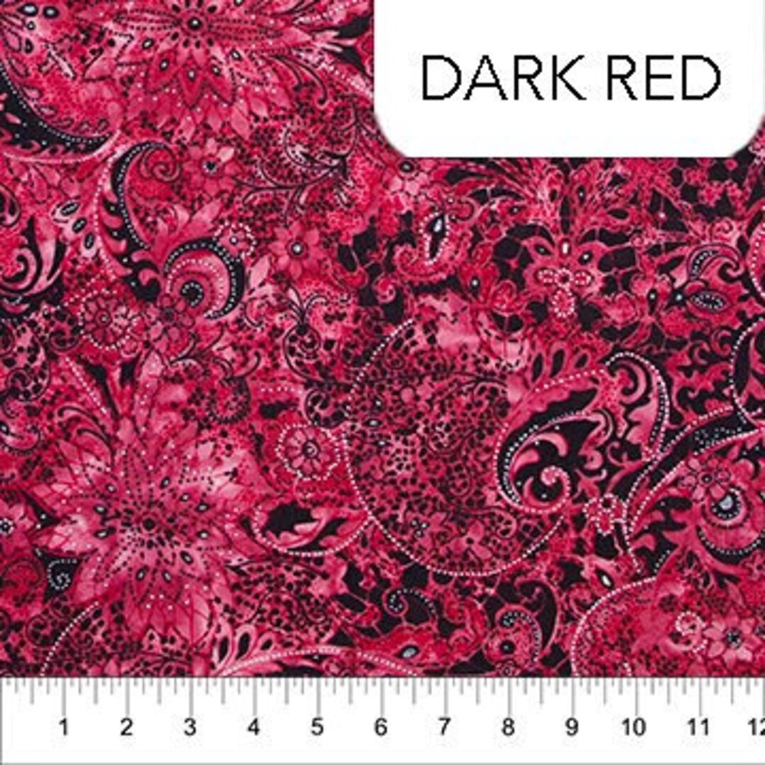81221-25 DARK RED LUSTRE Batik Quilt Fabric, Banyan Batiks, Fabric by ...