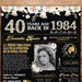 Custom 75th Birthday Poster, 75th Anniversary Gift Idea, 1949 Fun Facts ...