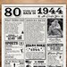 80th Sign Board, 80th Birthday Poster, 1945 Events Poster, Back in 1945 ...
