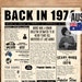 50th Birthday Photo Poster, Back in 1974 Poster, 1974 Fun Facts, 50th ...