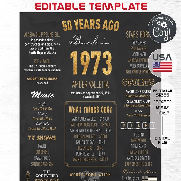 50th Anniversary Ideas - Etsy