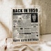 1959 Vintage Sign, Custom 65th Birthday Poster, Born in 1959, Gift for ...