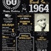 Custom 60th Birthday Poster, 1964 Sign Board, Born in 1964, Photo ...