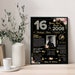 16th Birthday Gift, 2008 Poster, Personalized 16th Birthday Poster ...