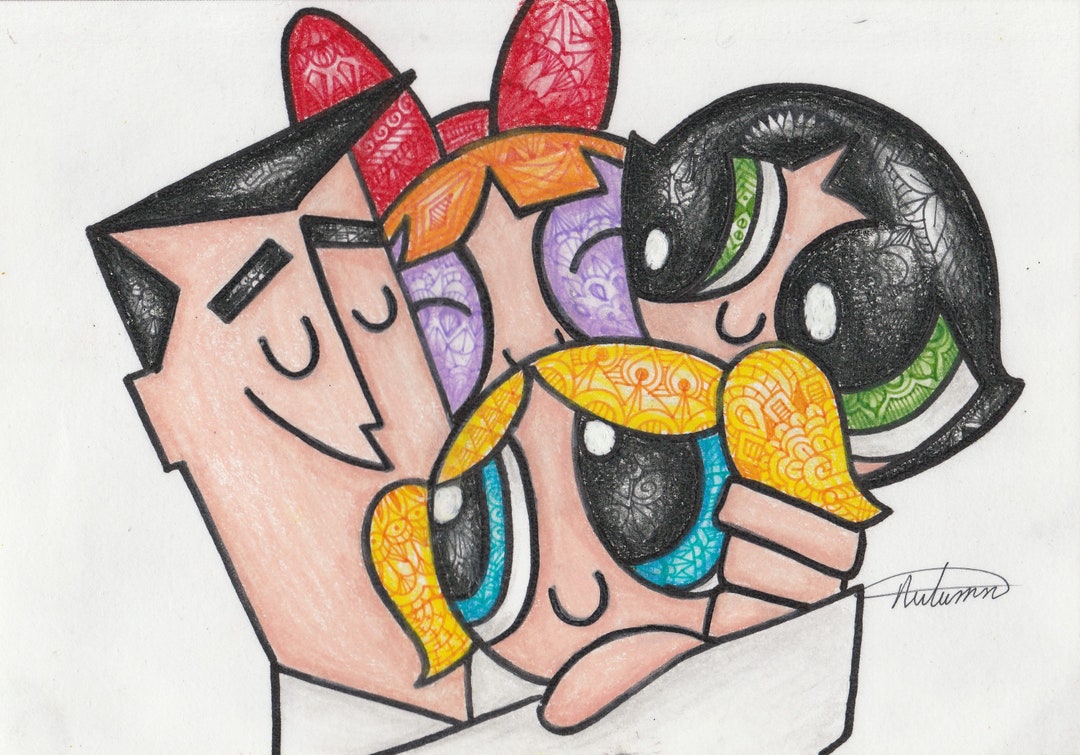 Powerpuff Girls Hug Digital Download - Etsy Hong Kong