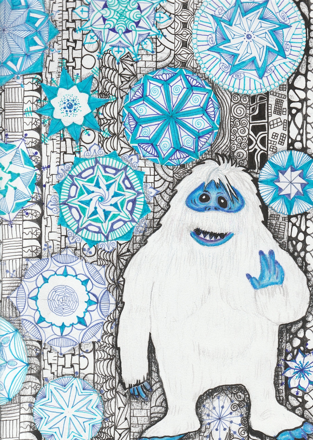Abominable Snowman Digital Download - Etsy