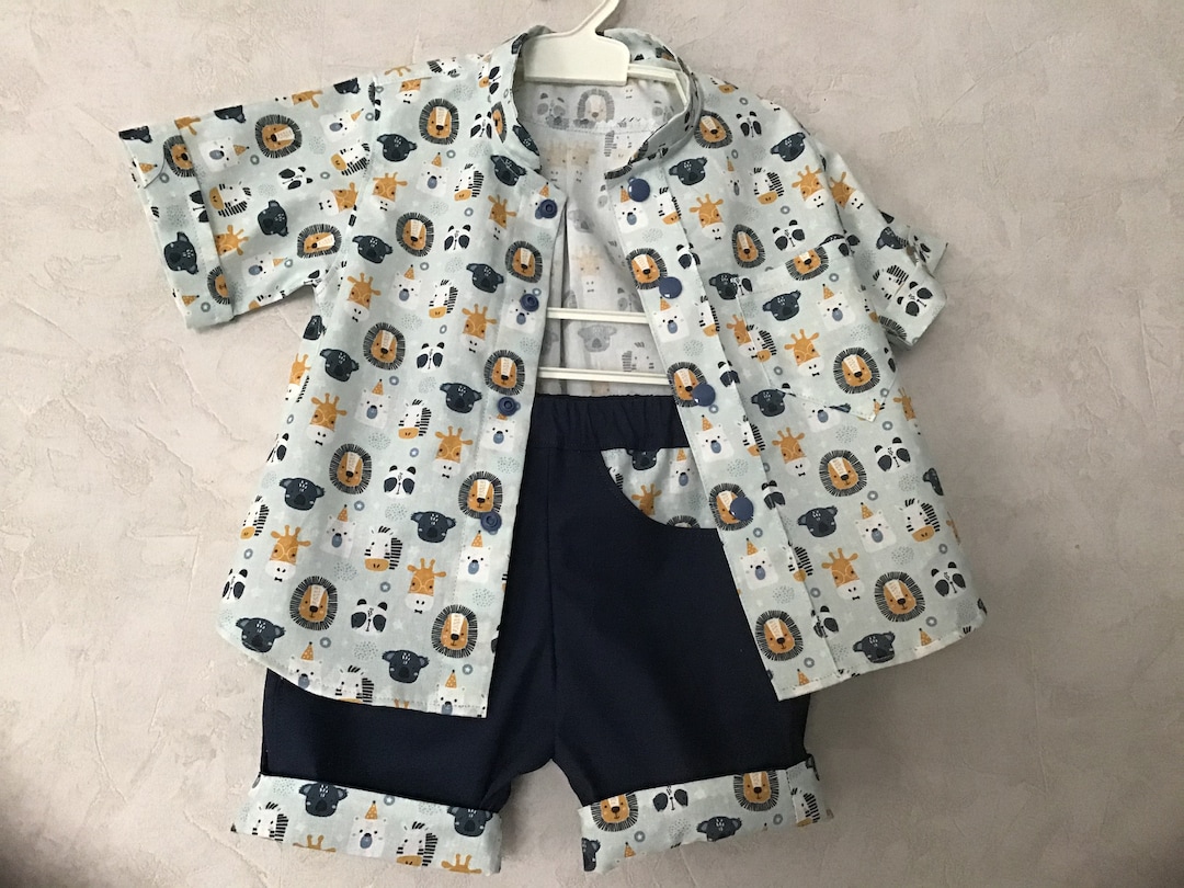 Boys' Shorts / Shirt Set From 1 to 12 Years - Etsy