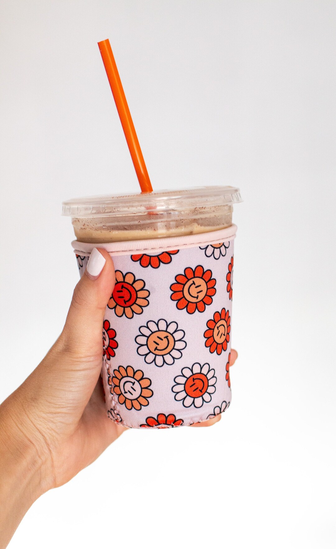 Daisy Iced Coffee Sleeve Iced Coffee Kozy Iced Coffee Sleeve Coffee ...