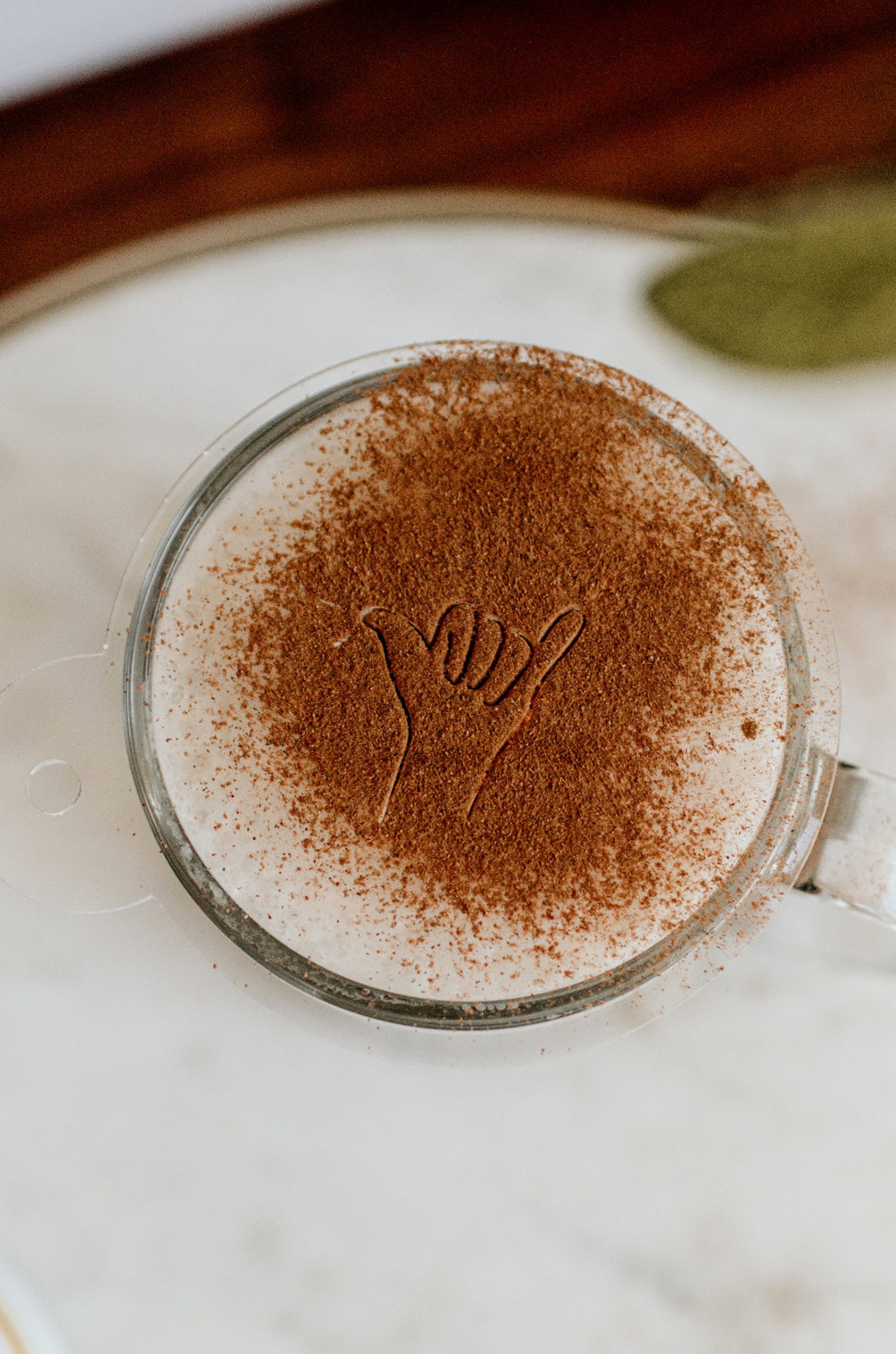 Shaka Coffee Stencil Hang Loose Coffee Stencil Latte Art - Etsy