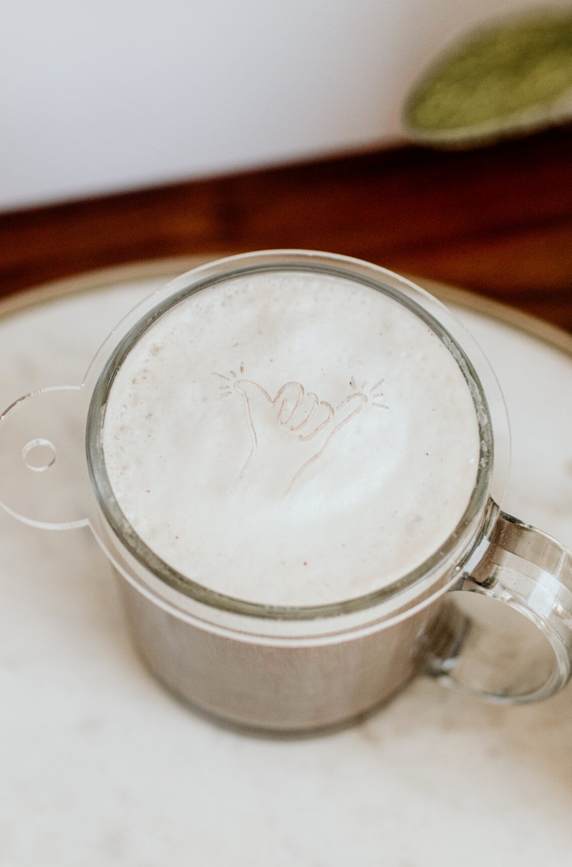 Shaka Coffee Stencil Hang Loose Coffee Stencil Latte Art - Etsy