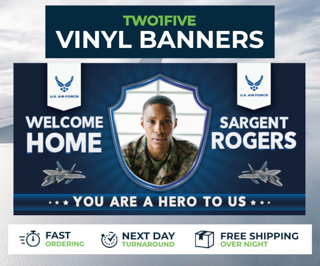 Welcome Home Banner, Air Force Banner, Military Homecoming, Homecoming ...