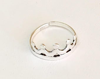 Crown Toe Ring - Etsy