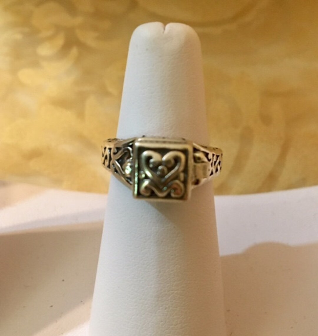Sterling Silver Prayer Box Ring With Mustard Seed 988 - Etsy