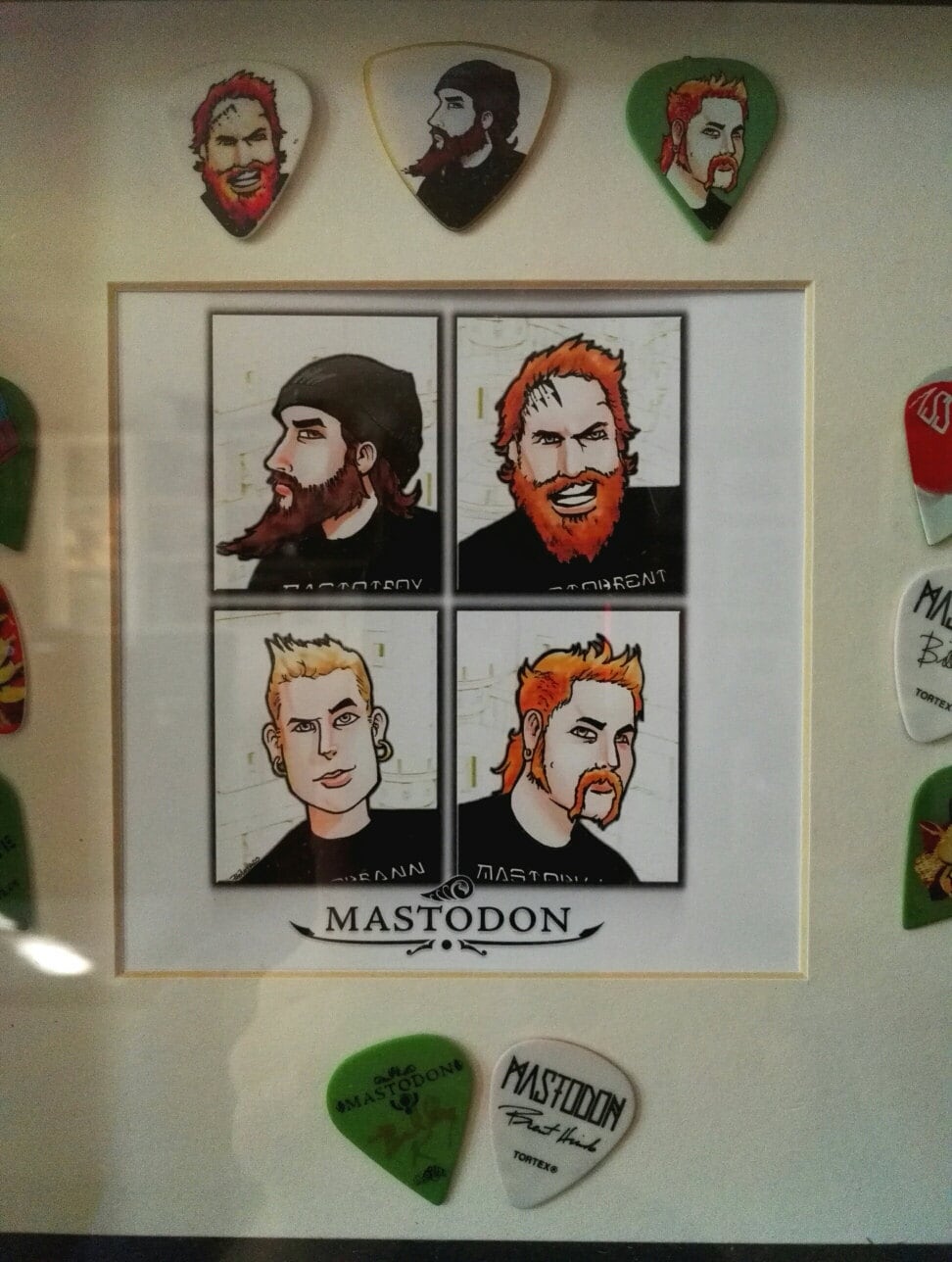 Mastodon - Cartoon Heads Art Print A3 - Etsy