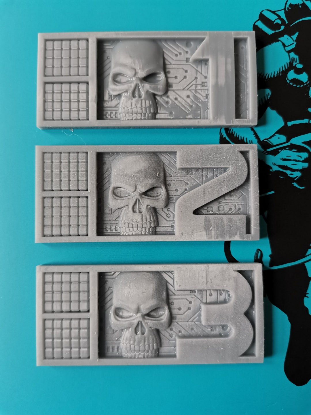 Rogue Trooper Inspired Biochips - Raw Prints for Finishing - Etsy