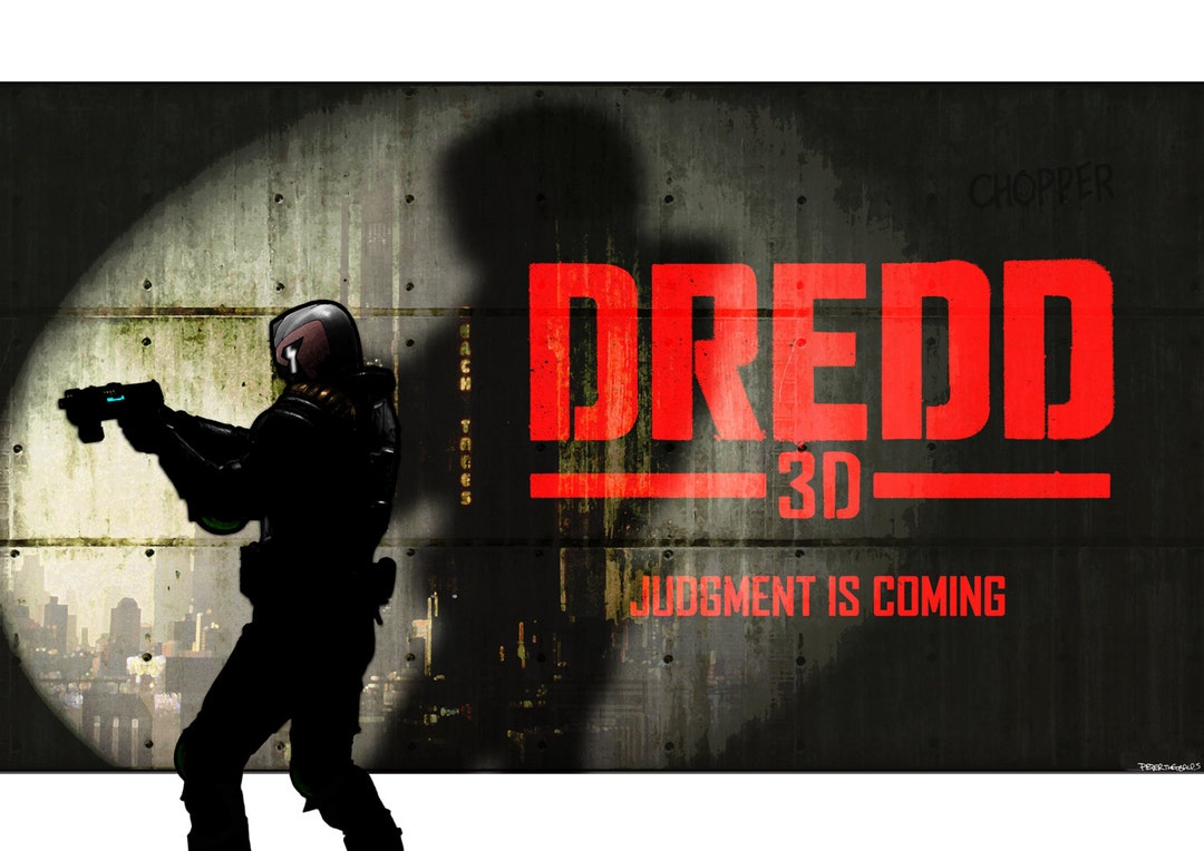 Dredd 3D A3 Art Print - Etsy UK