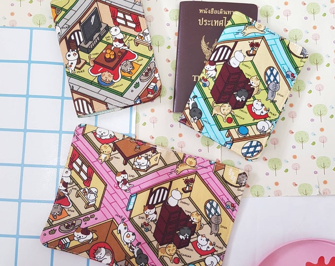 Cat Nap Fabric Passport Cover - Etsy