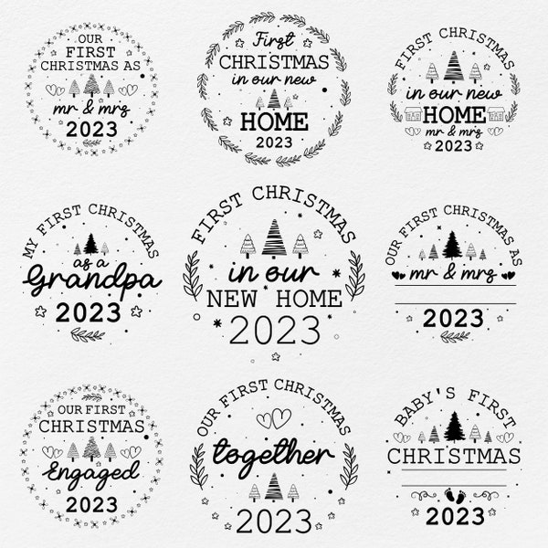 Babys First Christmas Svg - Etsy