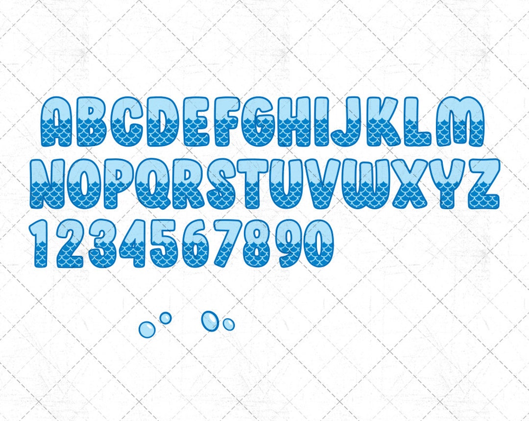 Mermaid Font SVG Mermaid Scale Font Mermaid Alphabet SVG - Etsy Canada