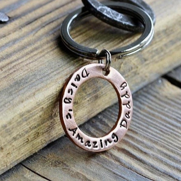 Copper Keyring - Etsy UK