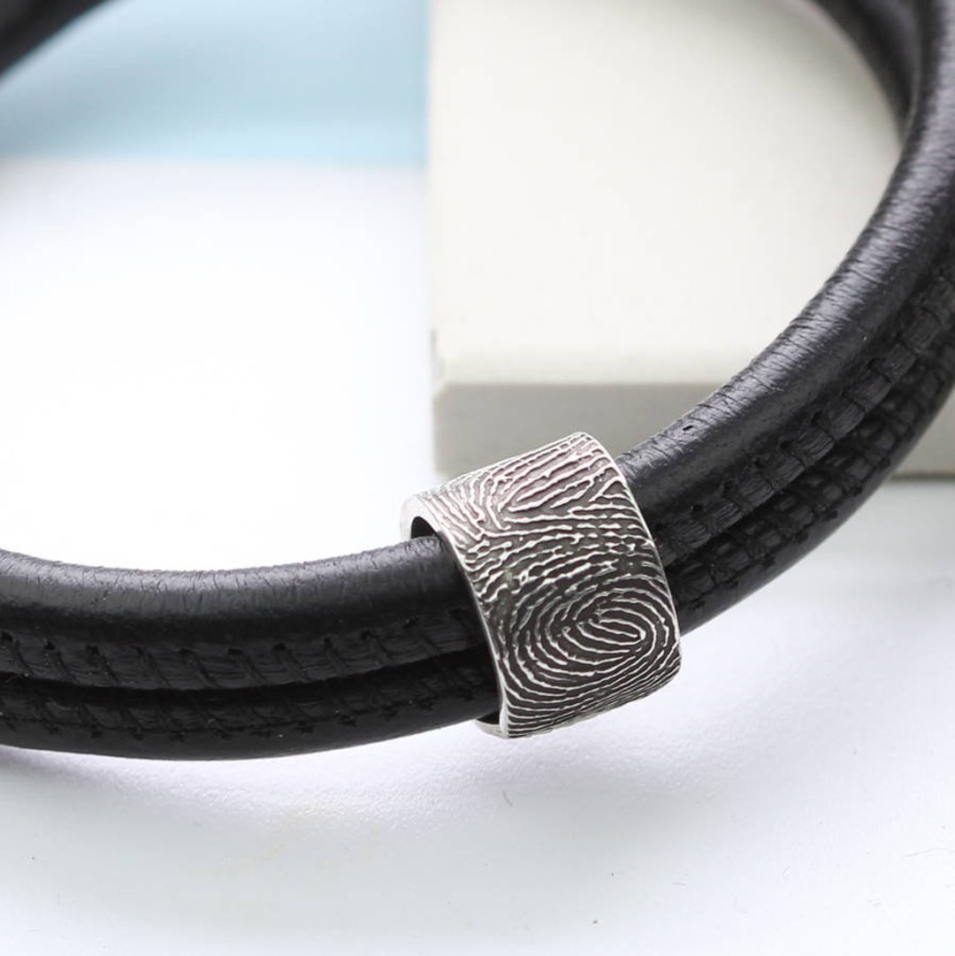 Fingerprint Beads for Morgan and French Bracelets Xmas Christmas Gift ...