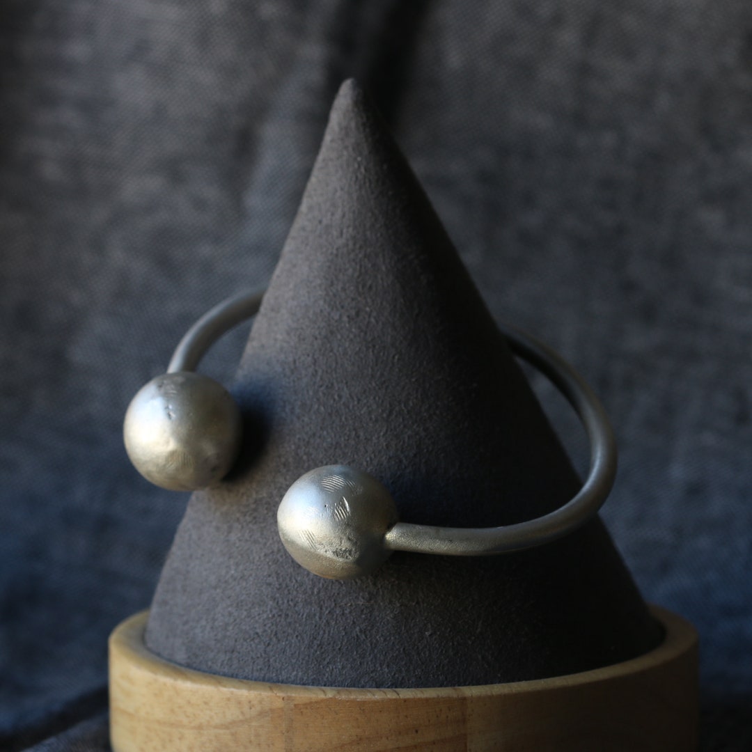 Sand Cast Silver Torque Bangle, Sandcast Bracelet, Chunky Textured Sand ...