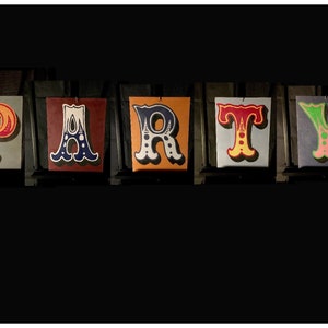 Fairground Style Signage 'P A R T Y' Hand Painted in - Etsy
