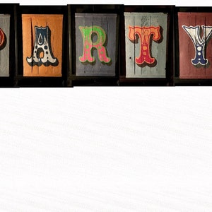 Fairground Style Signage 'P A R T Y' Hand Painted in - Etsy