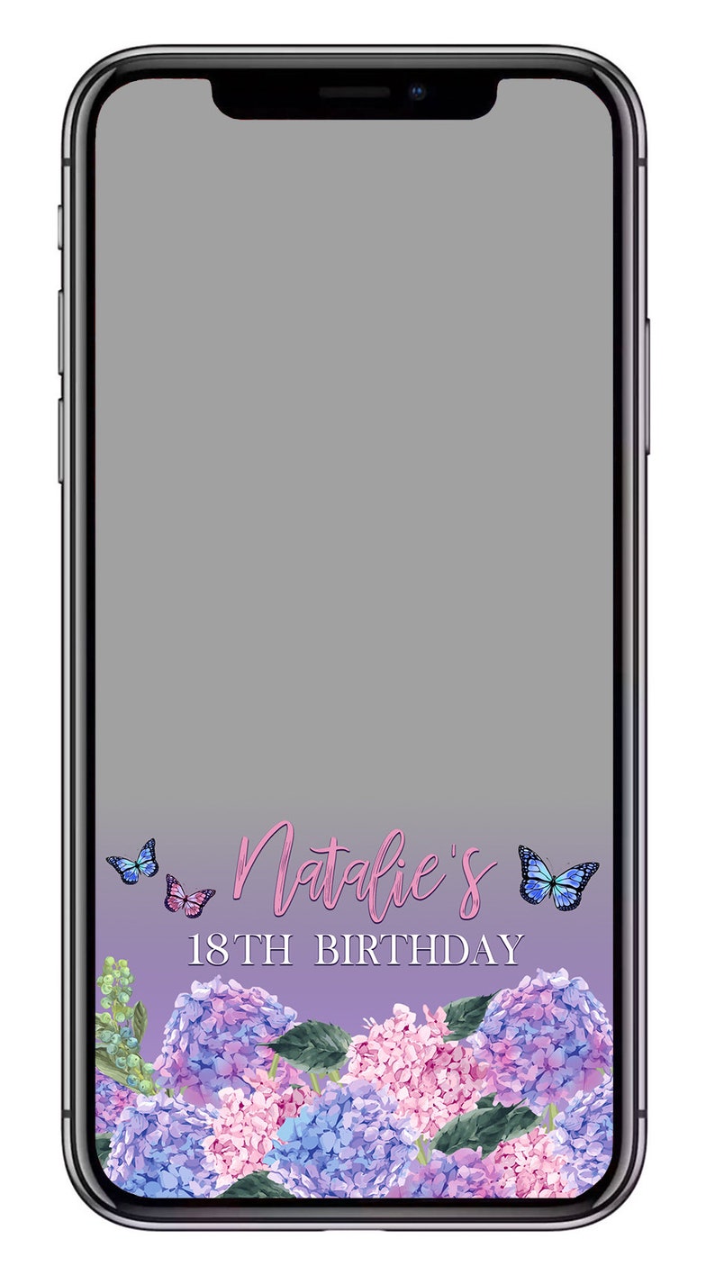 Butterfly Snapchat Filter Butterfly Birthday Geofilter | Etsy