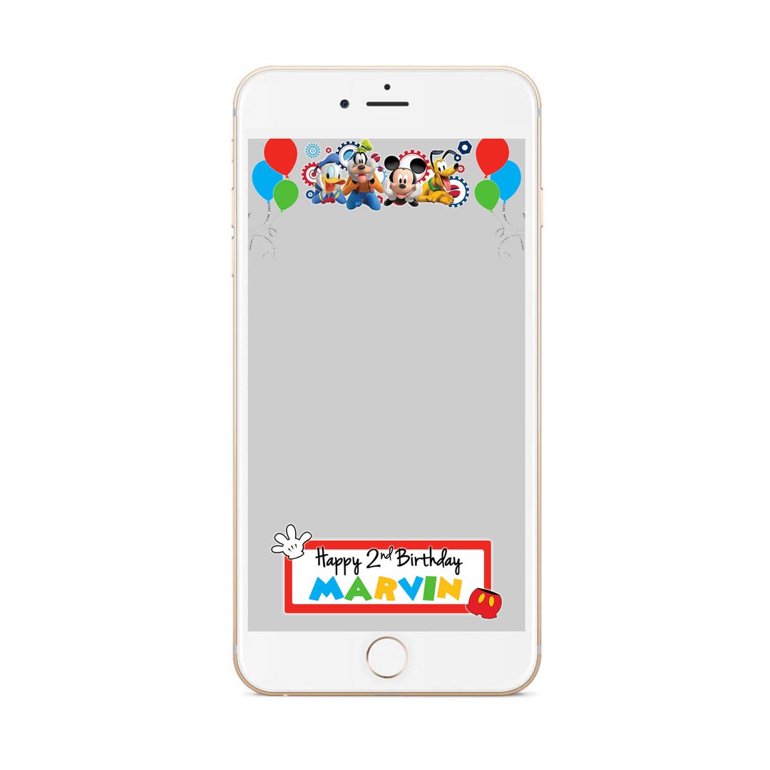 Mickey Mouse Clubhouse Birthday Snapchat Filter, Mickey Mouse Snapchat ...