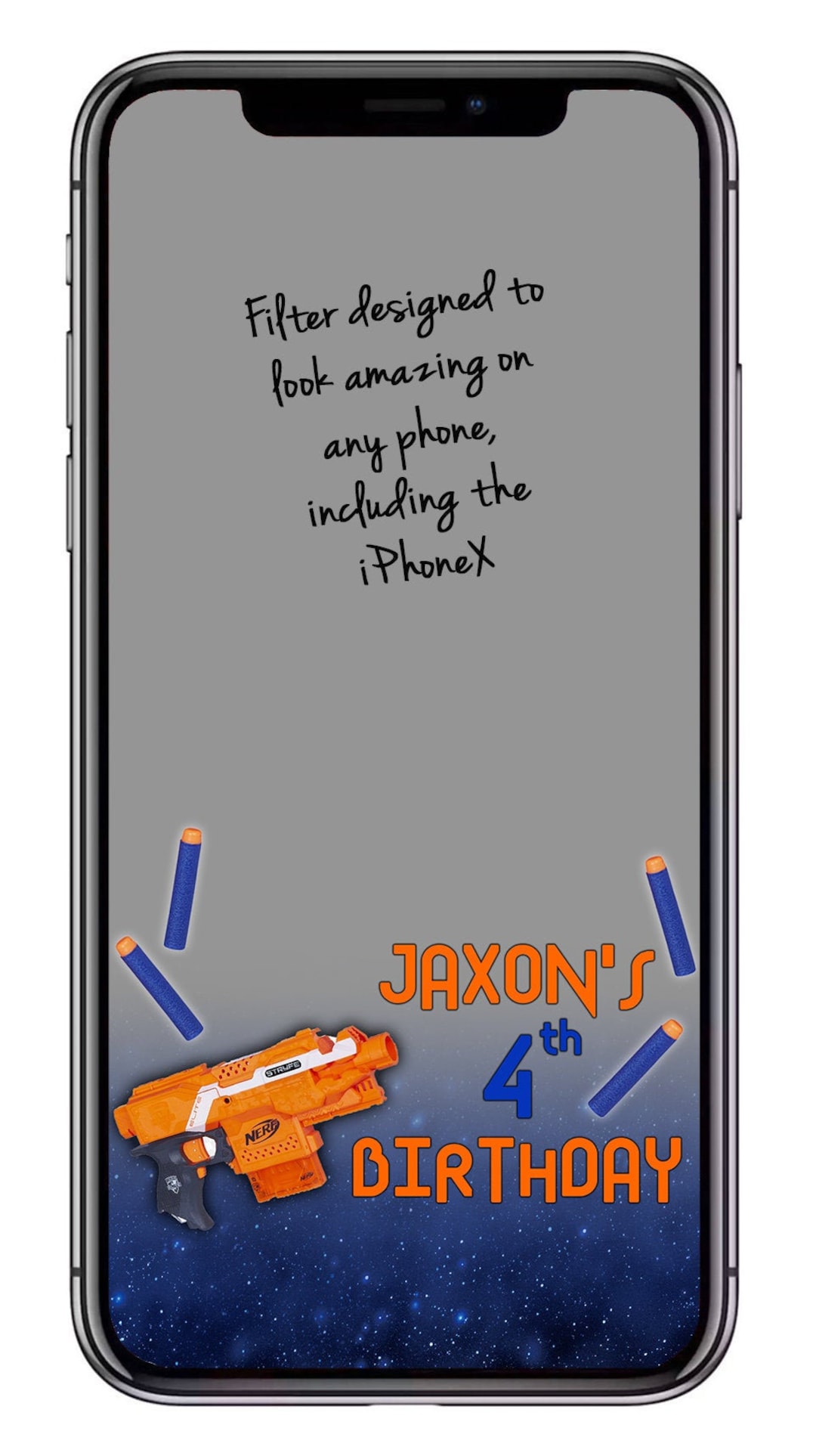 Nerf Birthday Snapchat Filter, Nerf Gun Snapchat Lense, Nerf Bullets ...