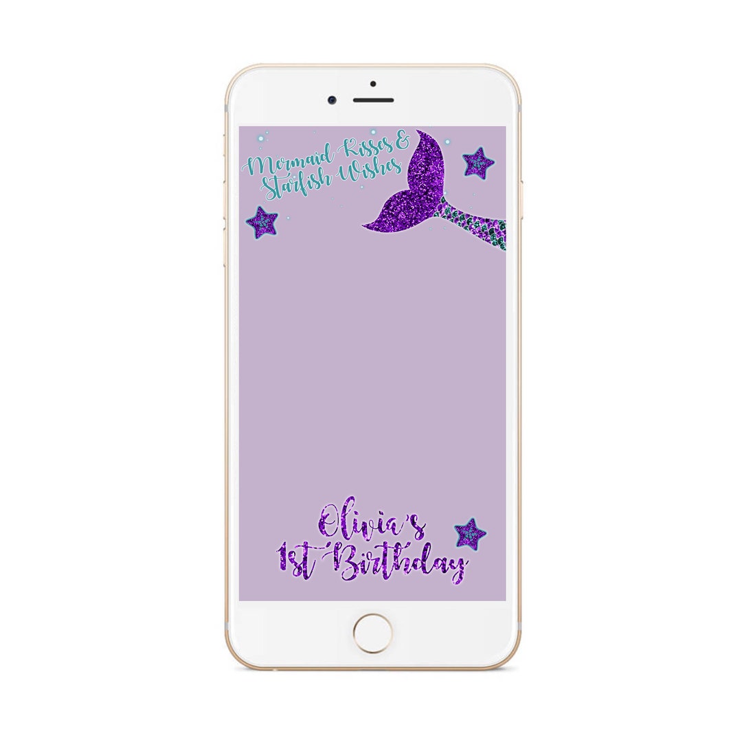 Mermaid Snapchat Filter, Mermaid Tail Snapchat Lense, Custom Filter - Etsy
