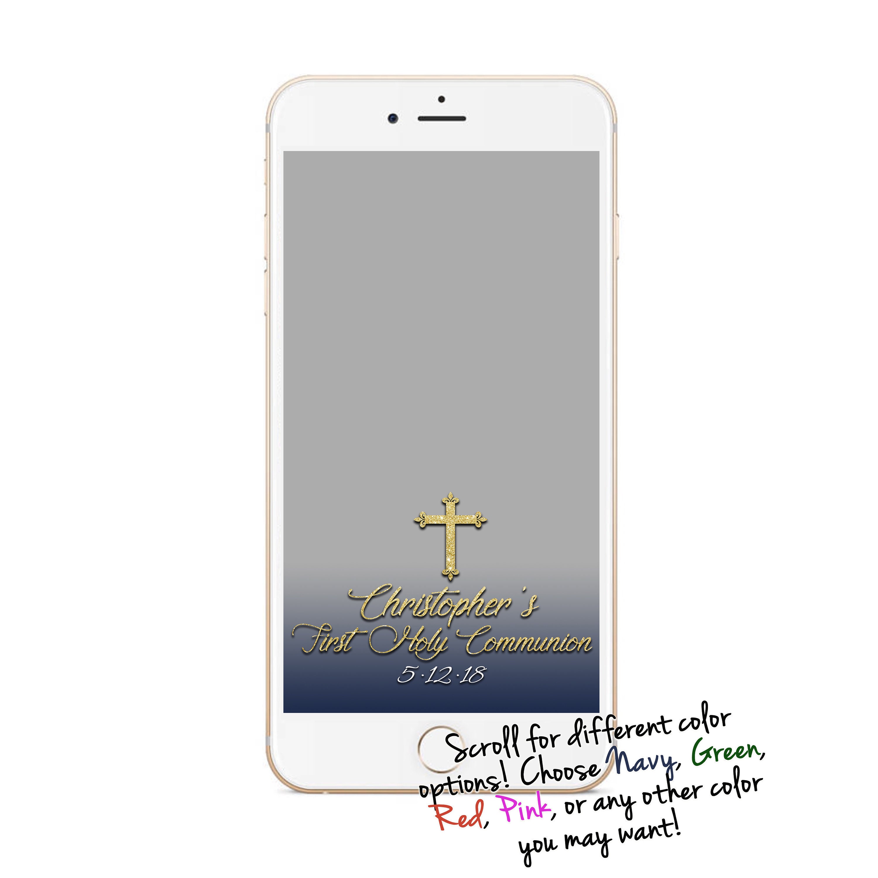 First Holy Communion Snapchat Filter 1st Communion Geofilter - Etsy