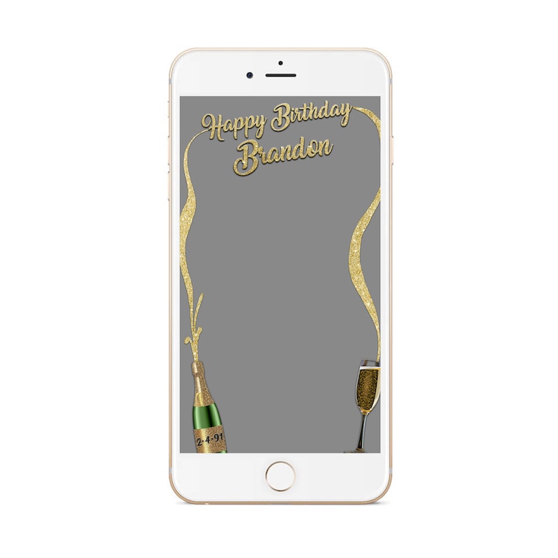 Birthday Snapchat Filter, Popping Bottles Geofilter, Champagne Filter ...