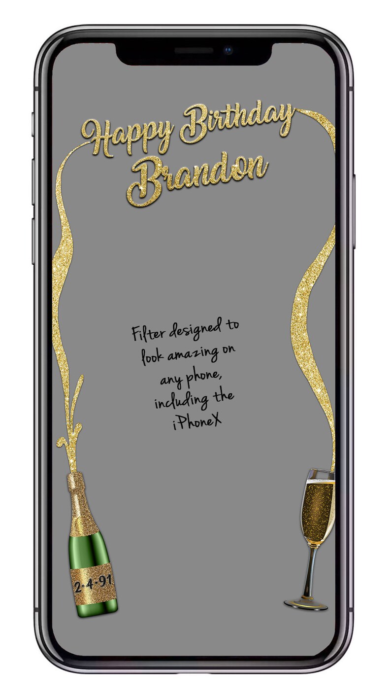 Birthday Snapchat Filter, Popping Bottles Geofilter, Champagne Filter ...