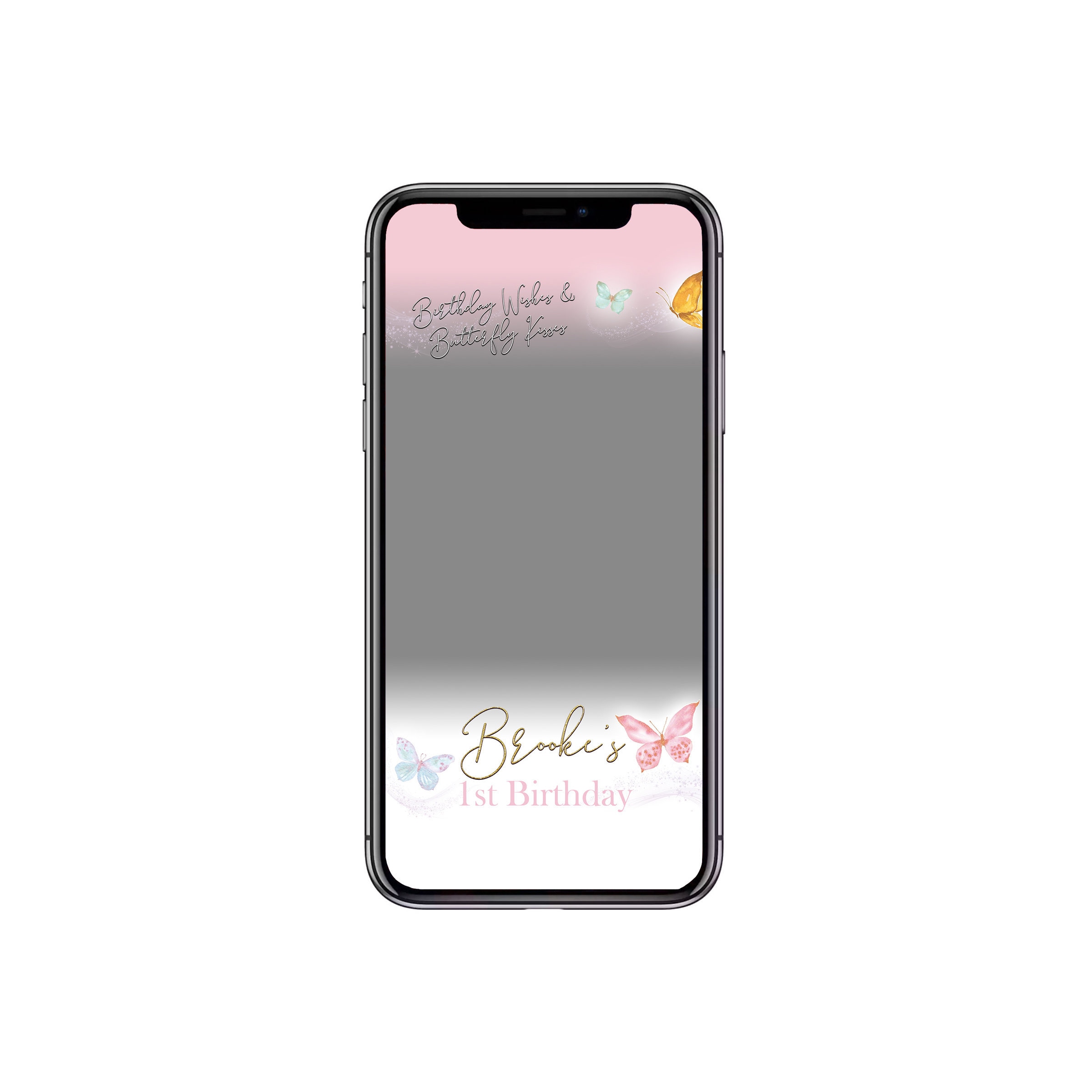 Butterfly Snapchat Filter Butterfly Birthday Geofilter - Etsy Singapore