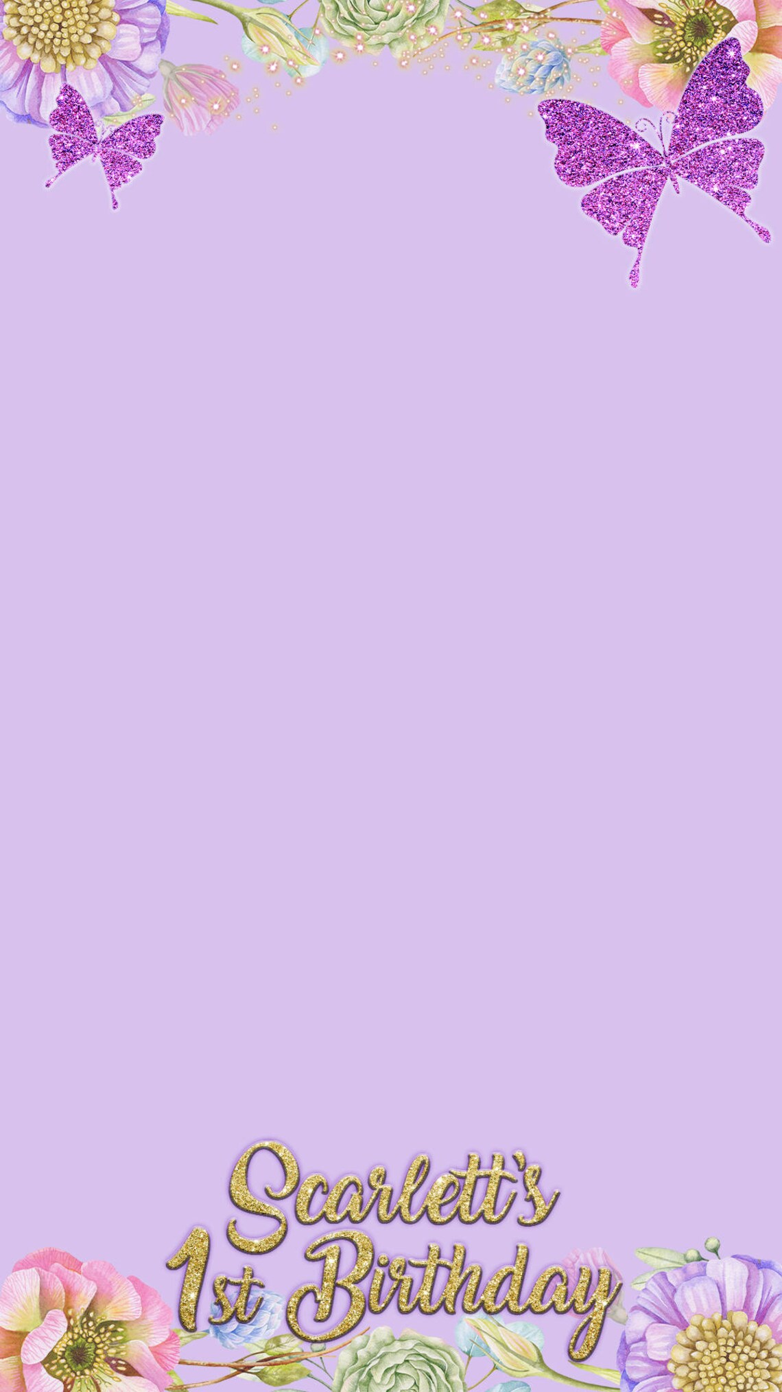 Butterfly Snapchat Filter Butterfly Birthday Geofilter - Etsy