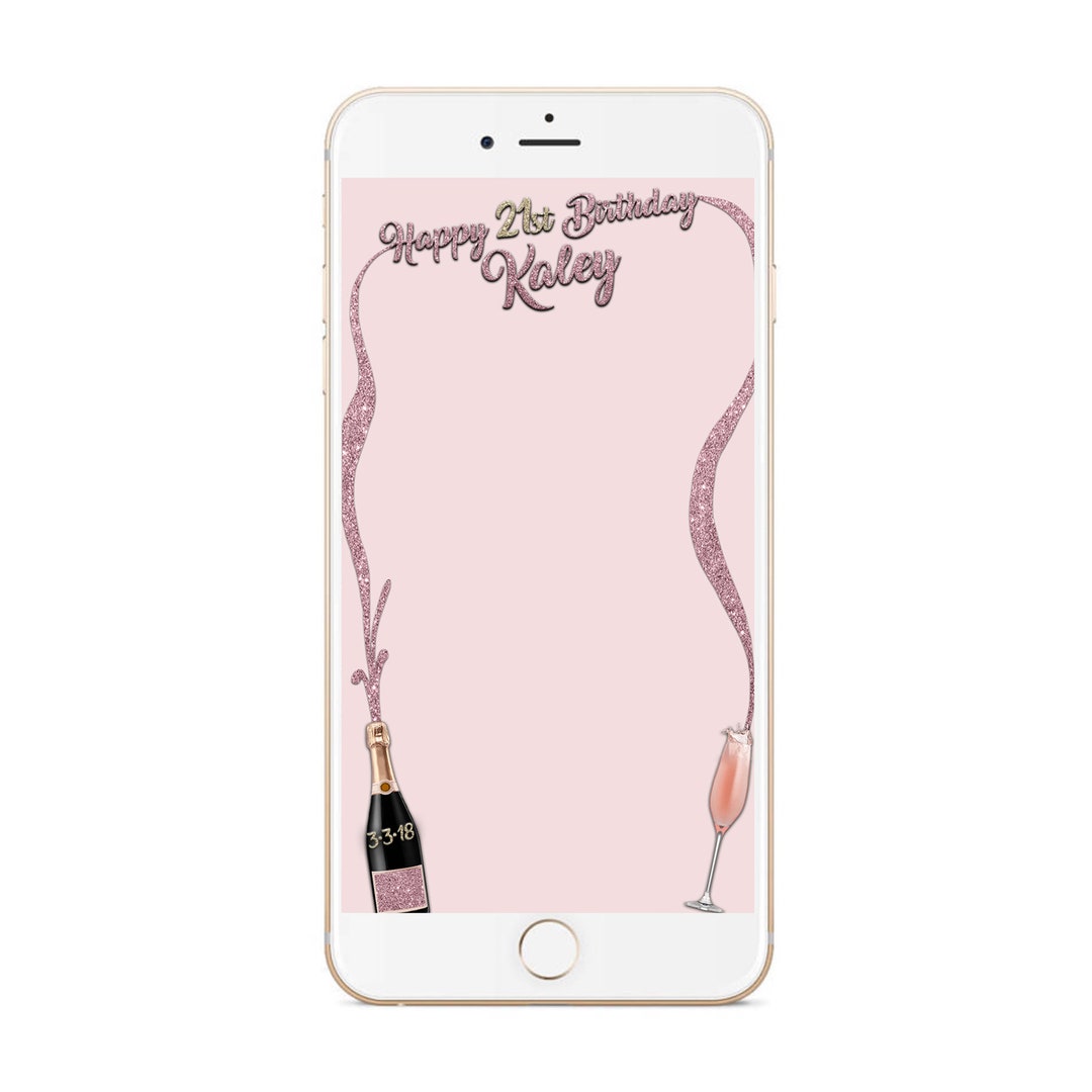 21st Birthday Snapchat Lens, Popping Bottles Filter, Champagne Filter ...