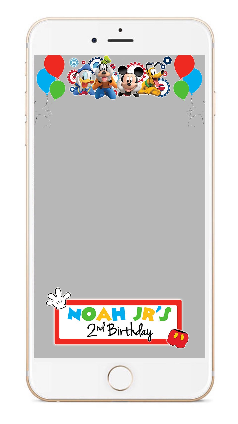 Mickey Mouse Clubhouse Birthday Snapchat Filter Mickey Mouse - Etsy