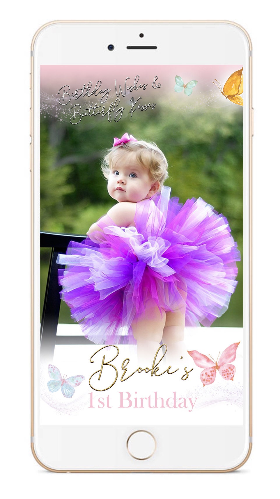 Butterfly Snapchat Filter Butterfly Birthday Geofilter | Etsy